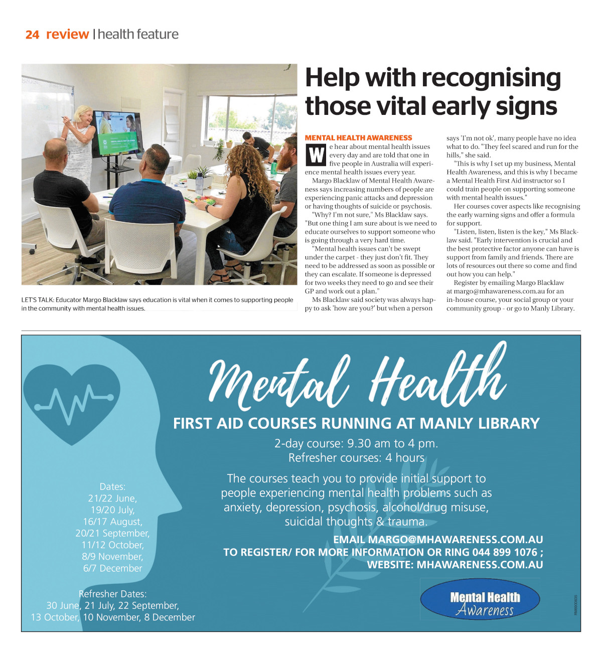 Mental Health Awareness training for the corporate sector, mining and ...